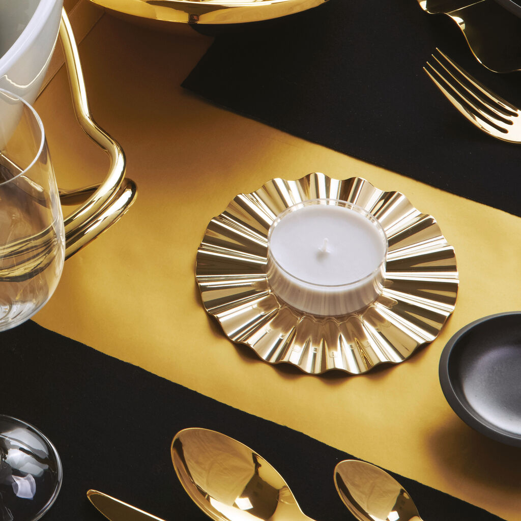 Coaster , PVD Mirror PVD Gold, Kyma, Sambonet