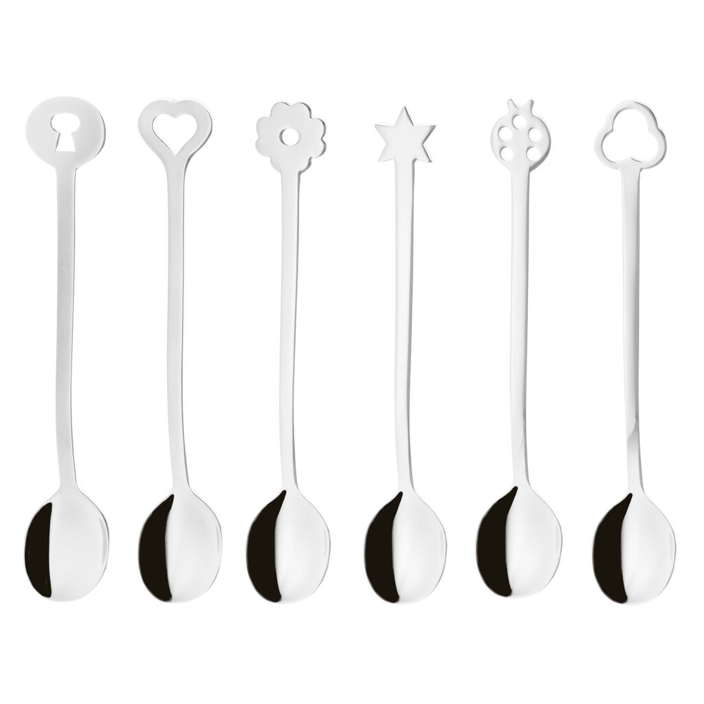 6 party spoons set , Mirror Steel, Party Items, Sambonet
